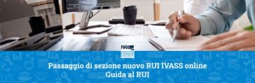 Passaggio di sezione nel nuovo RUI IVASS online
